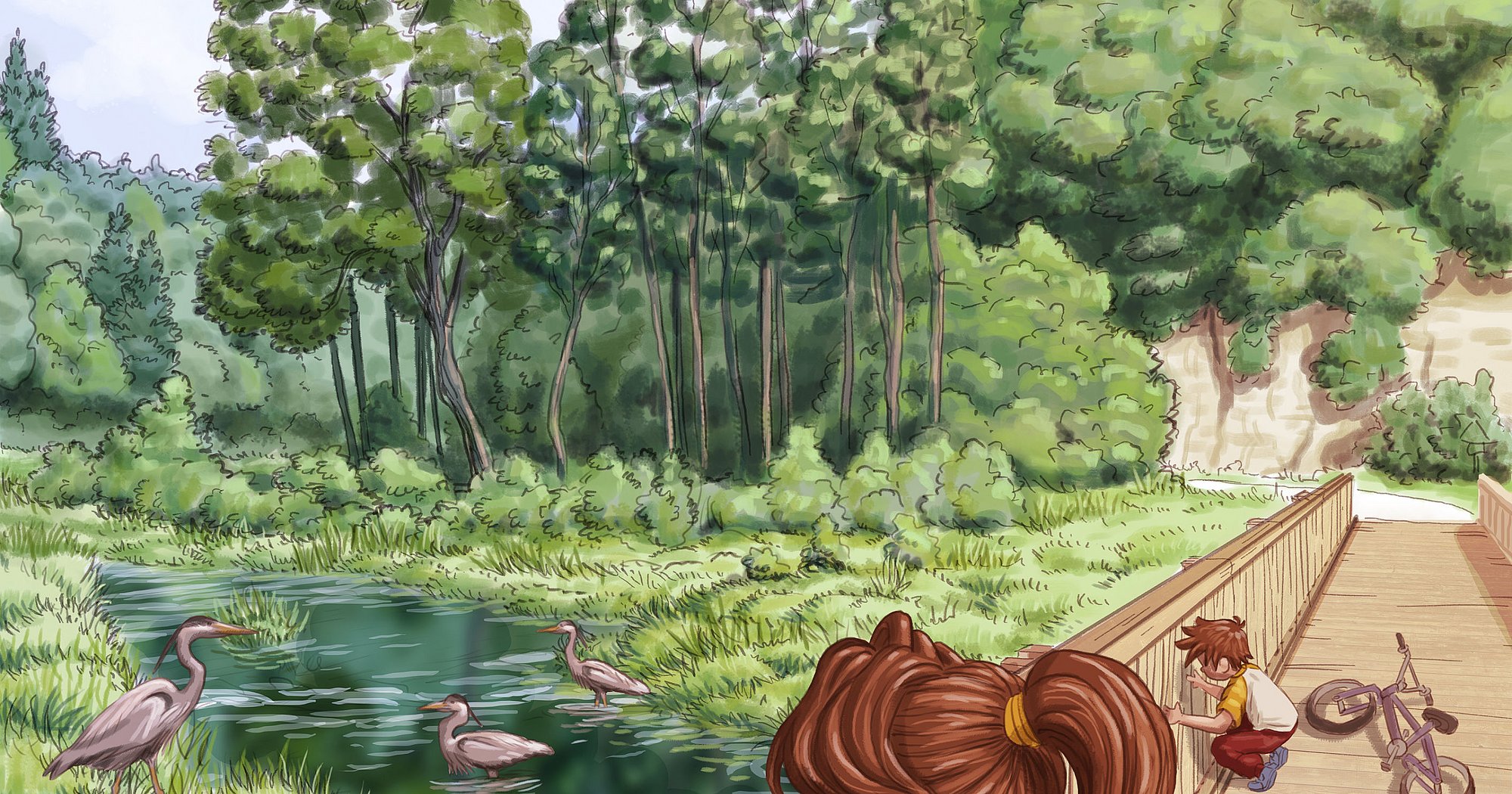 The valley of the White Ernz in Heffingen (Supp) - Mullerthal